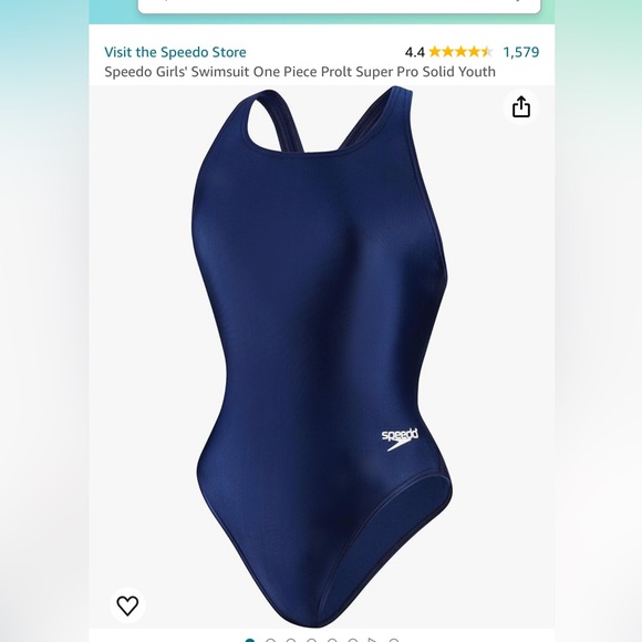 Speedo Swim Speedo Girls Swimsuit One Piece Prolt Super Pro Solid